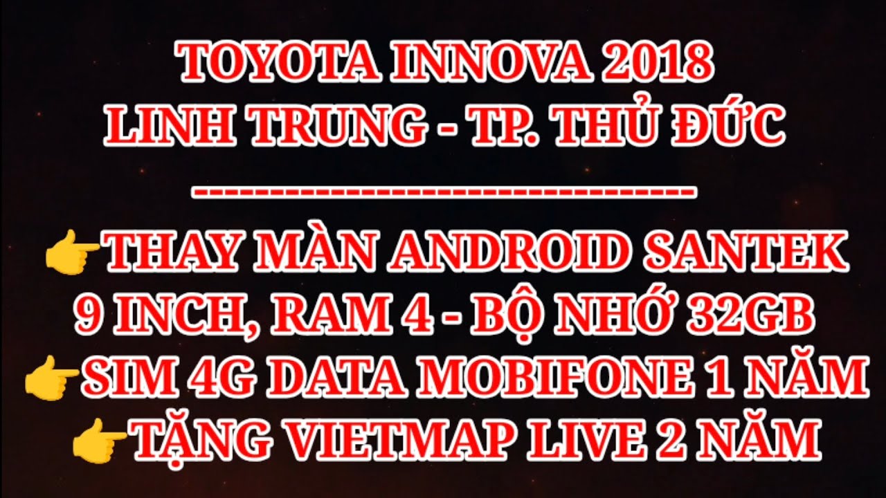 [NKN AUTO] TOYOTA INNOVA 2018 LINH TRUNG - THỦ ĐỨC: LẮP MÀN HÌNH ...