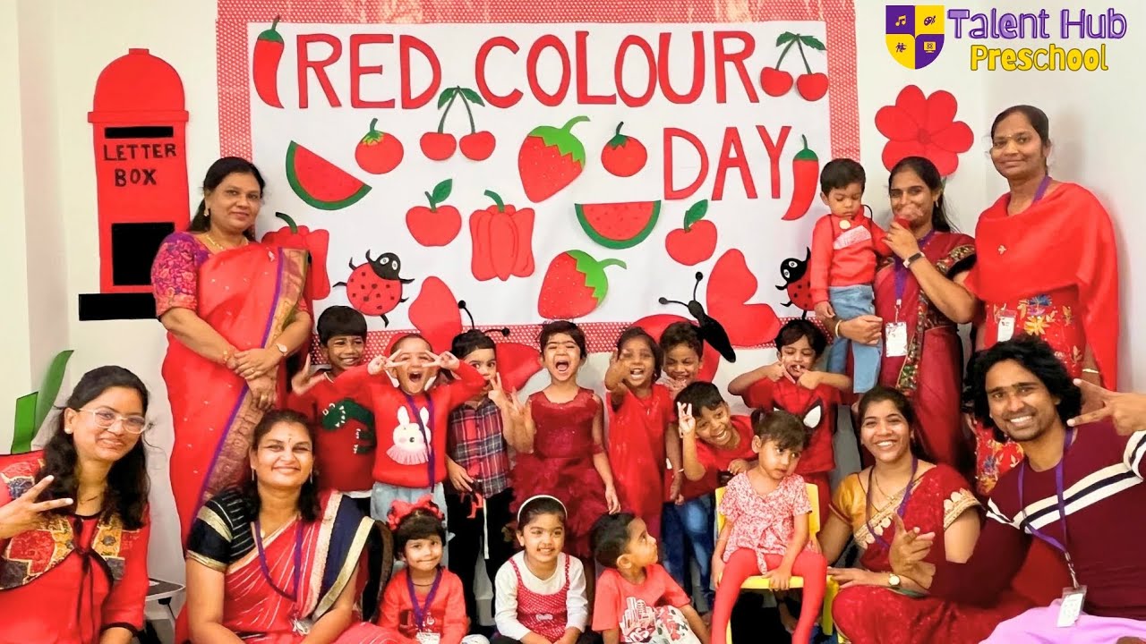 Celebrating Red Colour Day Attractive Kids Activities ...