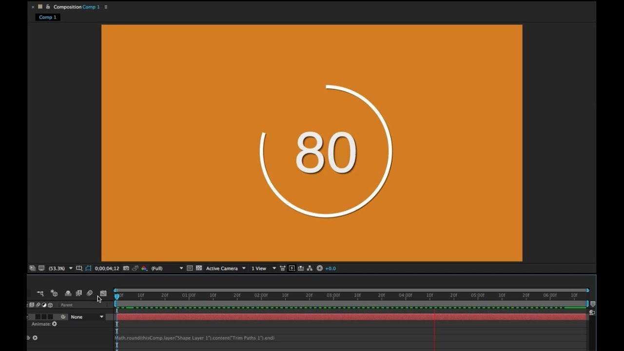 عمل عداد أرقام داخل دائرة Number Count with with a circle using ...