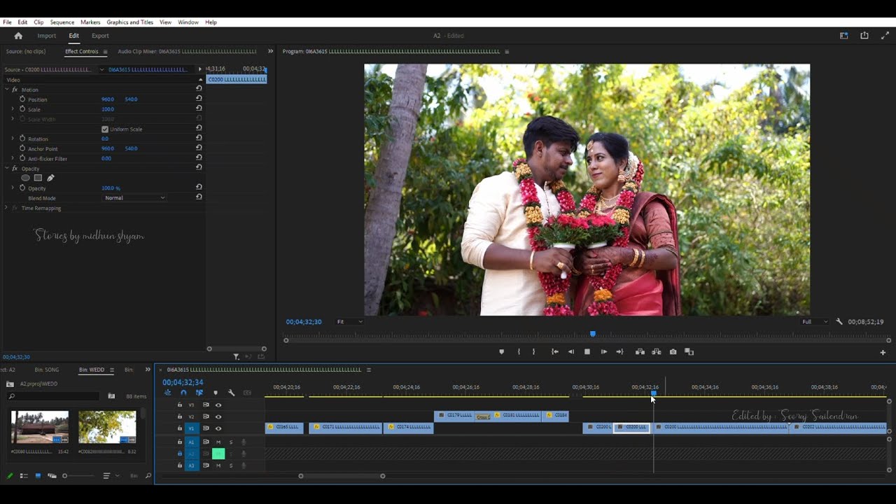 Kerala Best Hindu Wedding Highlights Editing Video 2023 | Adobe Premiere Video Editing Tutorial ...