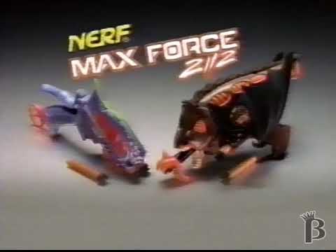 Nerf Max Force and Cyber Strike Toy Commercial 1997 - YouTube