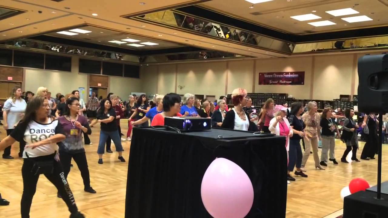 Unsteady Line Dance @ 2014 Vegas Dance Explosion by Guyton Mundy - YouTube