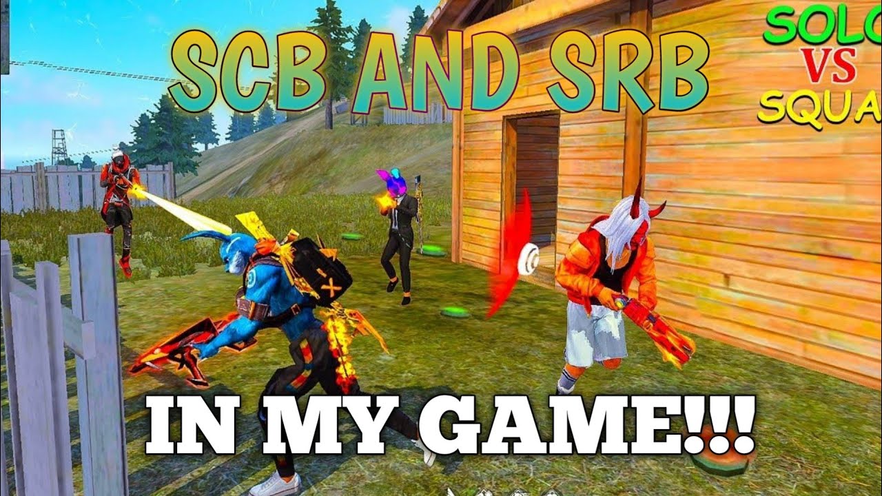 SCB and SRB in my game😨|booyah impossible?😧||SOLO VS SQUAD full ...