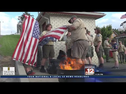 Shinnston’s Boy Scout Troop 59 hosts flag retirement ceremony honoring veterans