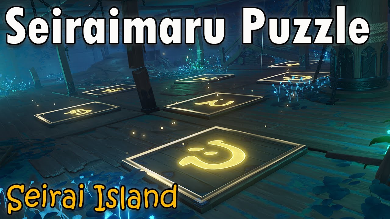 Seiraimaru Puzzle Boat Genshin Impact - Seirai Island Inazuma - YouTube