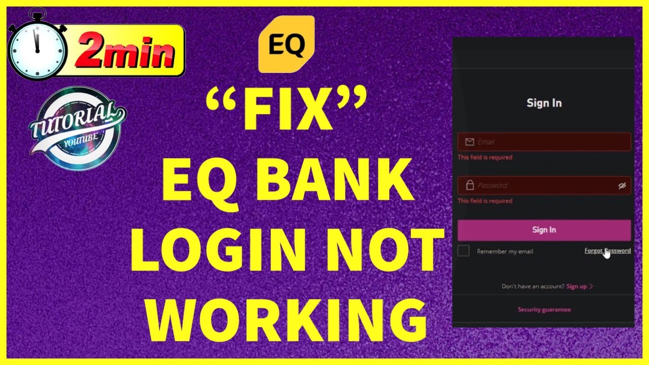 How To Fix Login Issues Of EQ Bank 2023? Eq Bank Login Not Working (Quick Fix) - YouTube