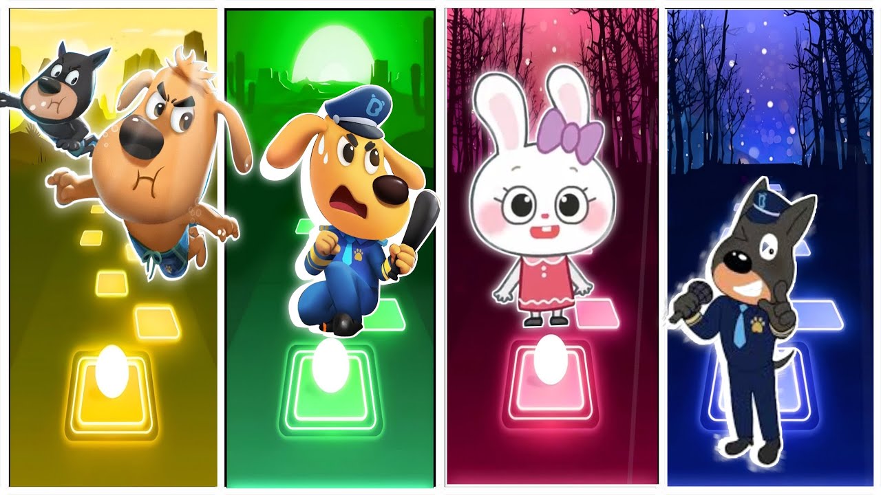Sheriff Labrador 🆚 Sheriff Labrador 🆚 Little Rabbit 🆚 Police Officer 🎶 ...