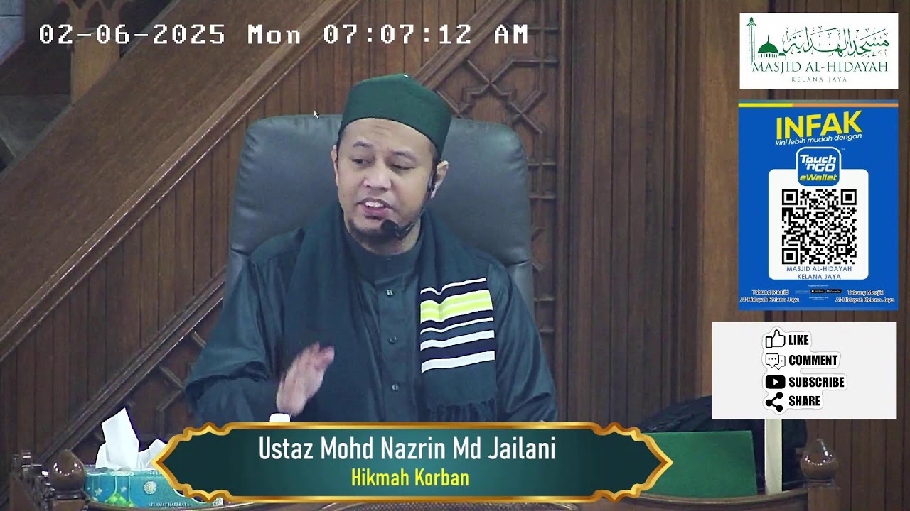 [LIVE] Kuliah Subuh oleh Ustaz Mohd Nazrin Md Jailani - YouTube
