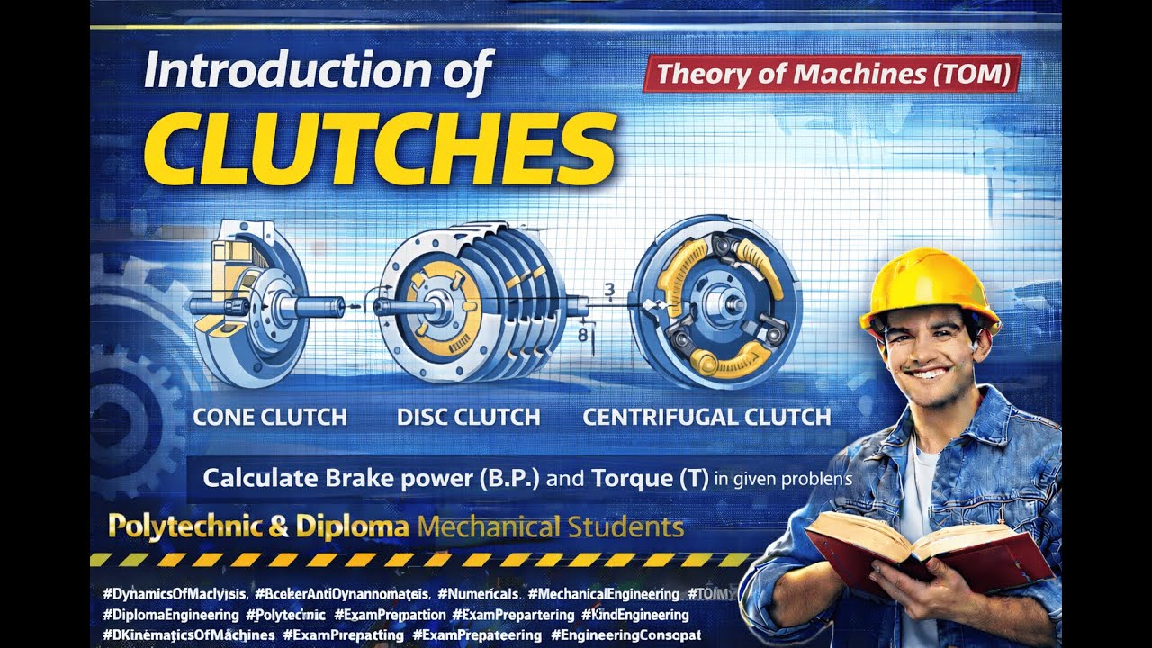 Introduction to Clutches in Theory of Machines (TOM) | Complete ...