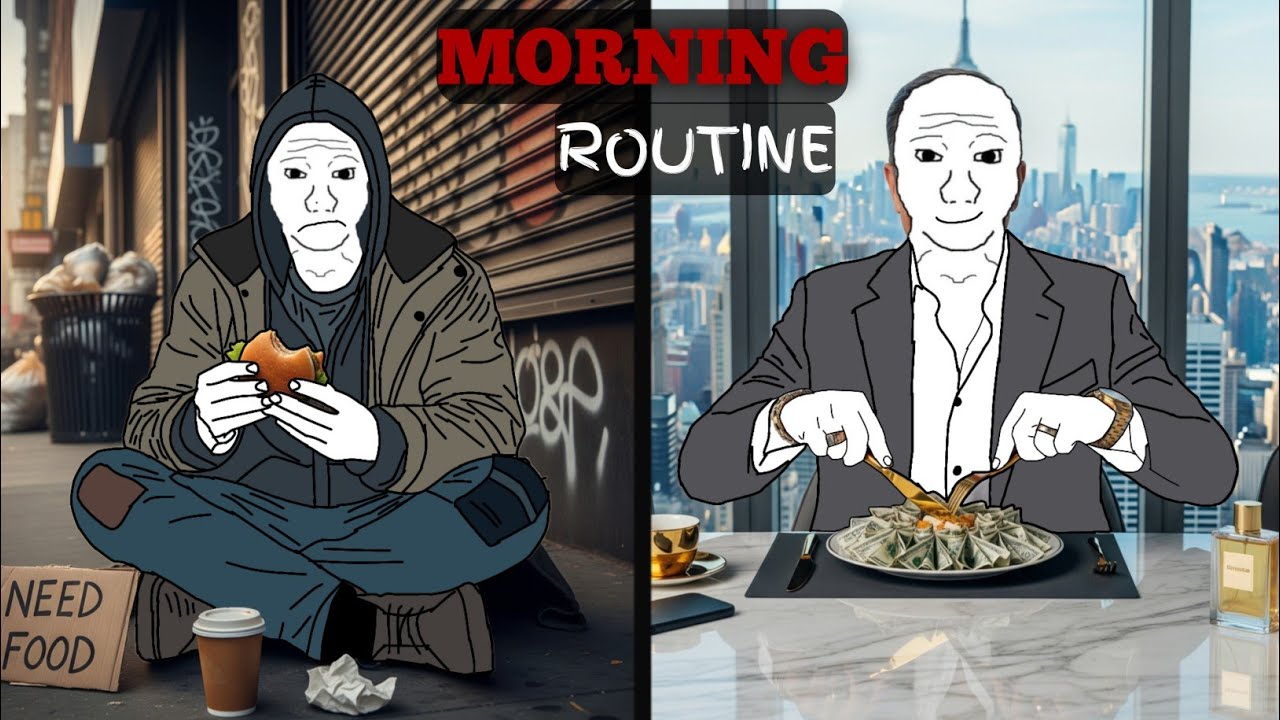 Rich vs Poor Morning Routine - YouTube
