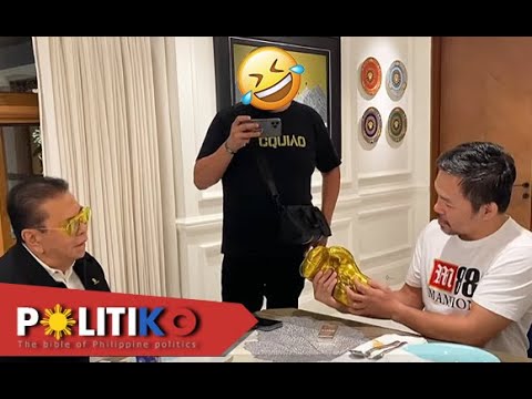 Panis ang Tallano gold! Pacquiao receives golden boxing glove, silver ...