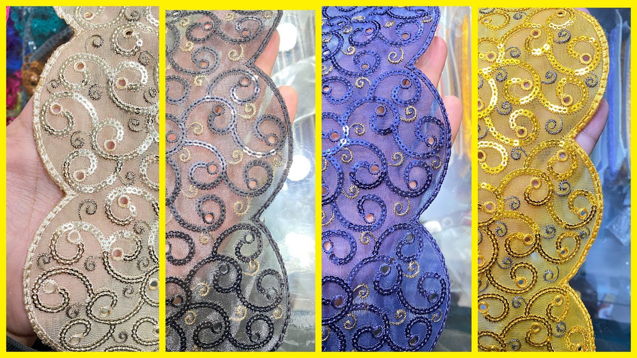 organza lace design|organza lace design suit|organza lace daman design ...