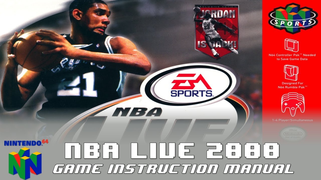 [N64 Manual] NBA Live 2000 (USA) - Nintendo 64 Game Instructions - YouTube