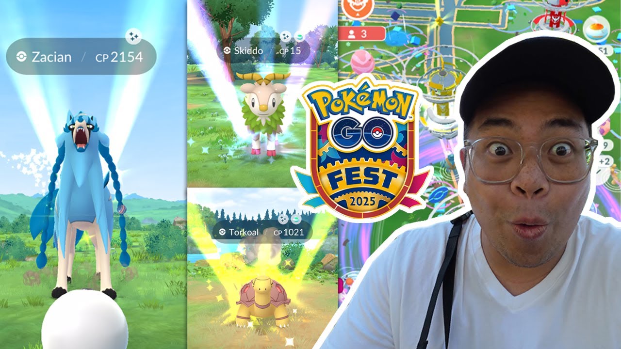 Shiny Zacian AND More Shiny During Pokemon Go Fest Global 2025! - YouTube