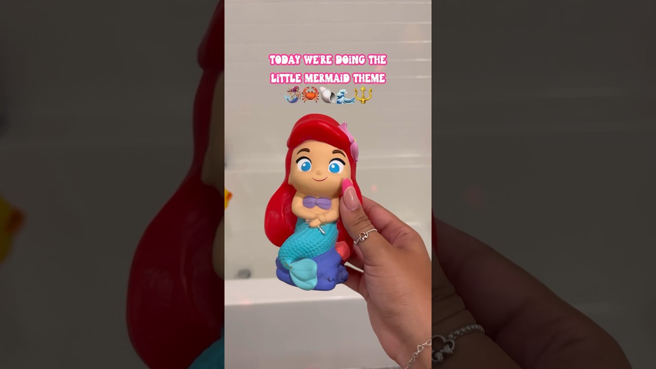 #disneymom Let’s set up a Little Mermaid themed bath🧜🏽‍♀️ - YouTube