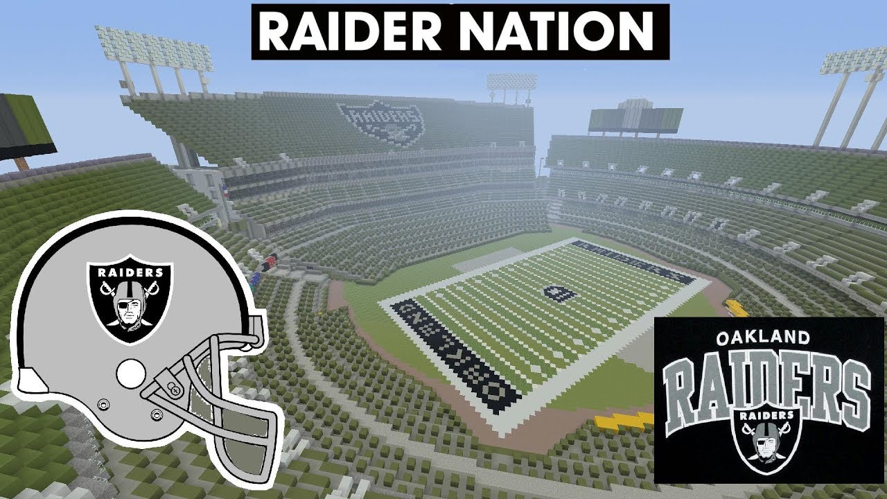 Oakland Coliseum Minecraft (Raider Nation Edition) - YouTube