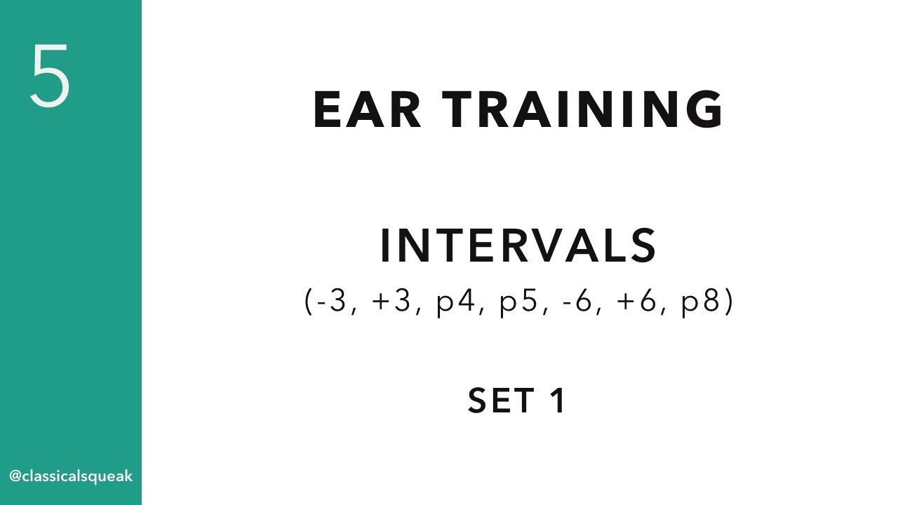 RCM Level 5 Intervals (Ear Training -3, +3, p4, p5, -6, +6, p8 ...