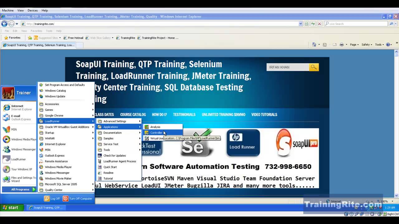 Loadrunner Video Training Youtube
