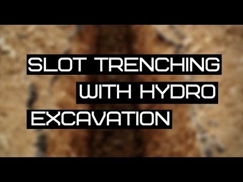 Slot Trenching with Hydro Excavation - YouTube