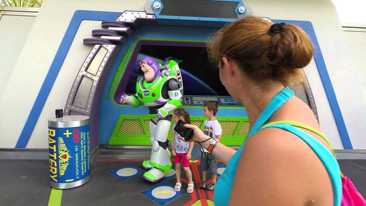 Meeting Buzz Lightyear at Magic Kingdom Walt Disney World - YouTube