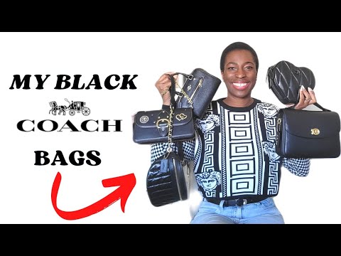 My Black Coach Bag Collection - collab with @agentbagreviews - YouTube