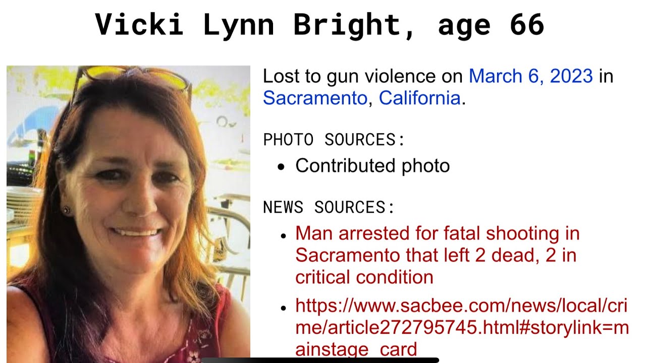 VICKI LYNN BRIGHT 66 & 1 MALE 59 SHOT KILLED, 2 OTHERS CRITICAL MAR 6 ...