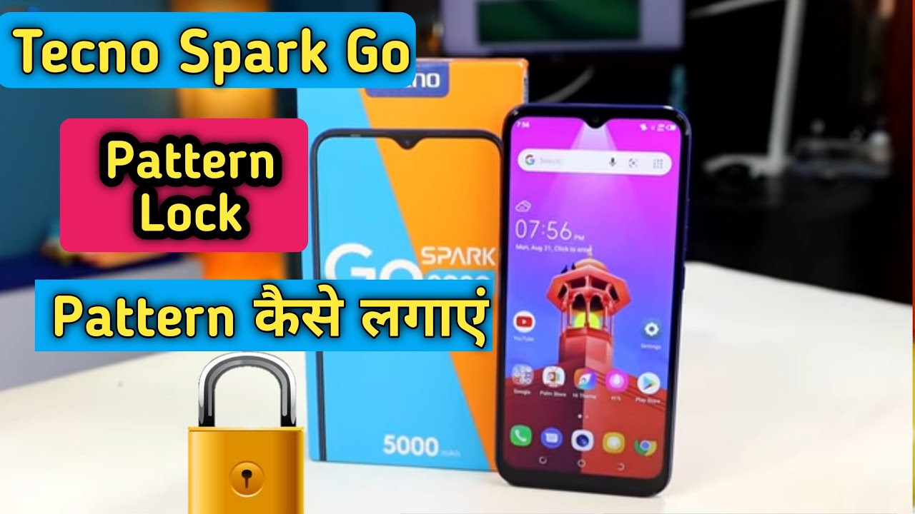 Tecno Spark Go Pattern Lock, How To Set Pattern Lock in Tecno Spark Go ...