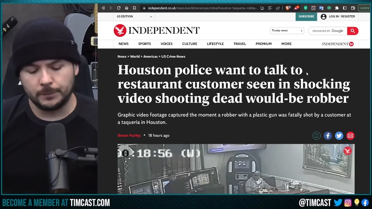 Houston Man GUNS DOWN Robber In Viral Video, Police Search For Him ...