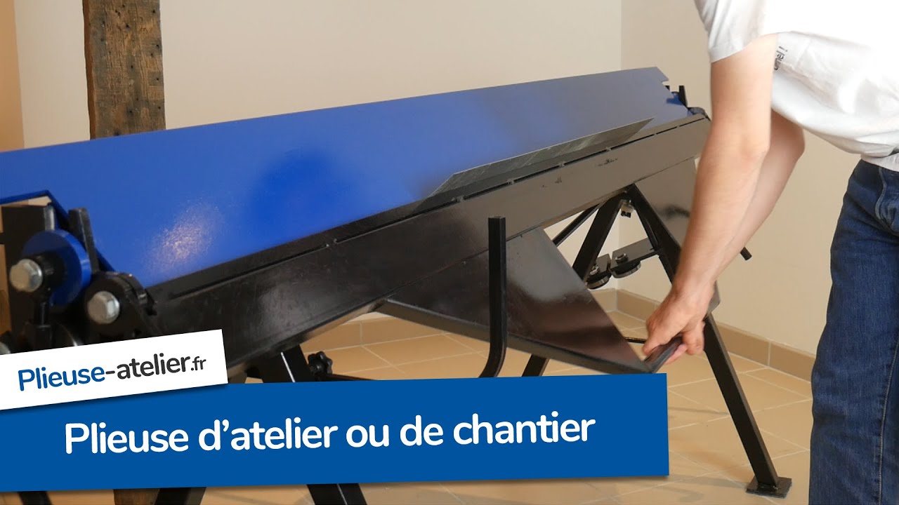 Présentation de notre gamme complète de plieuses manuelles d'atelier ou ...