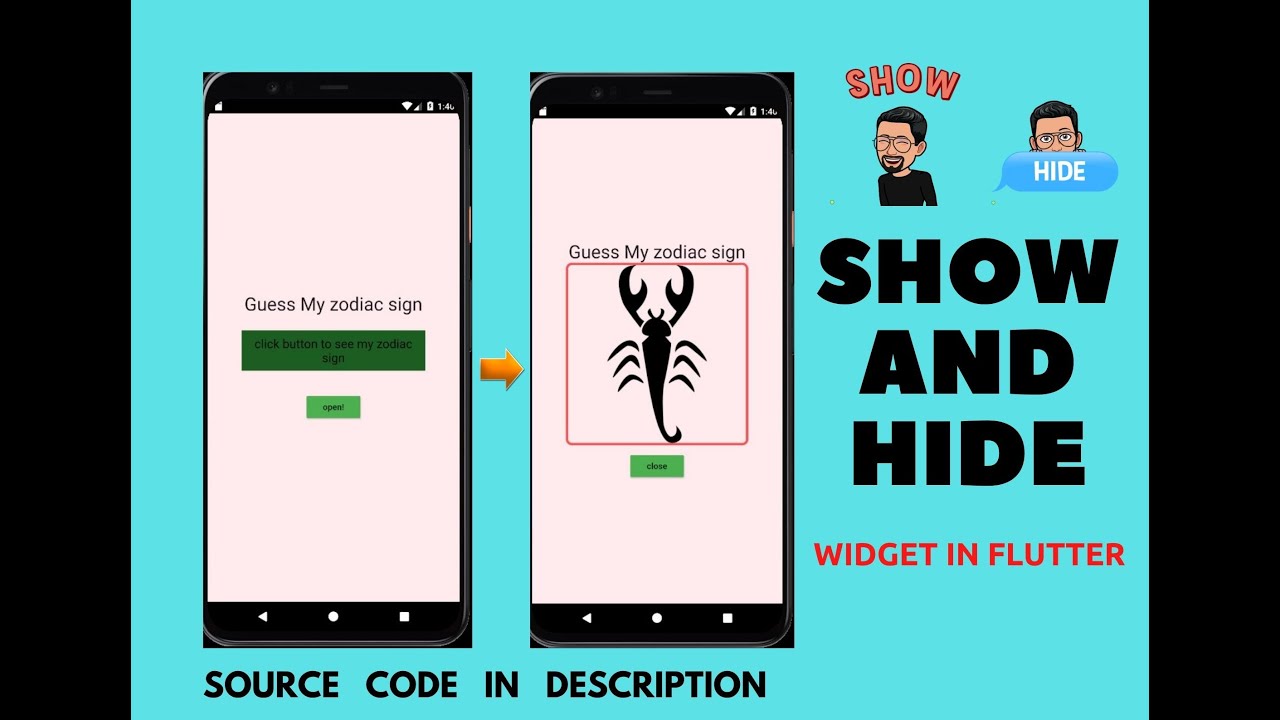 Show/hide widget with flutter || simple tutorial for beginners - YouTube