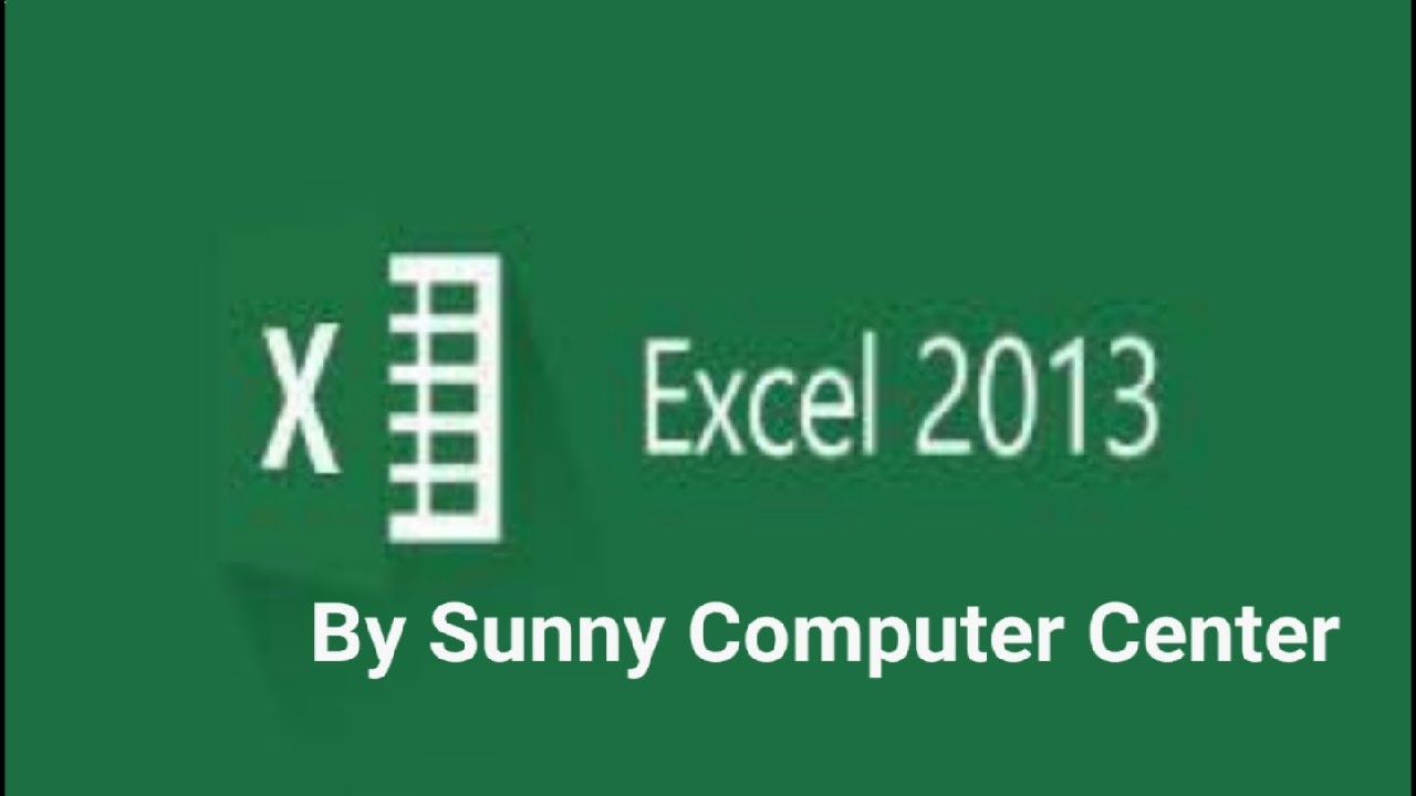 Lecture 2, Class 2, Ms Excel - Data Entry and Formatting - YouTube