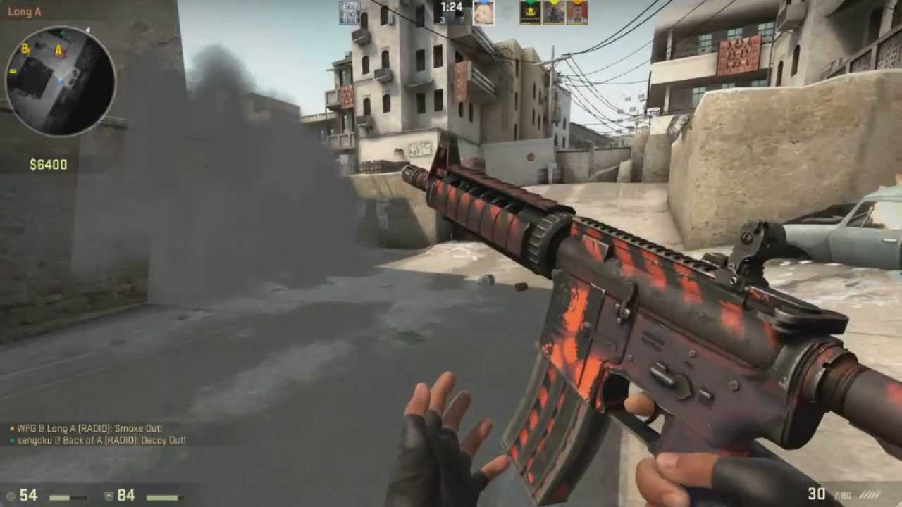 M4A4 Radiation Hazard - Counter Strike Go Skin - YouTube