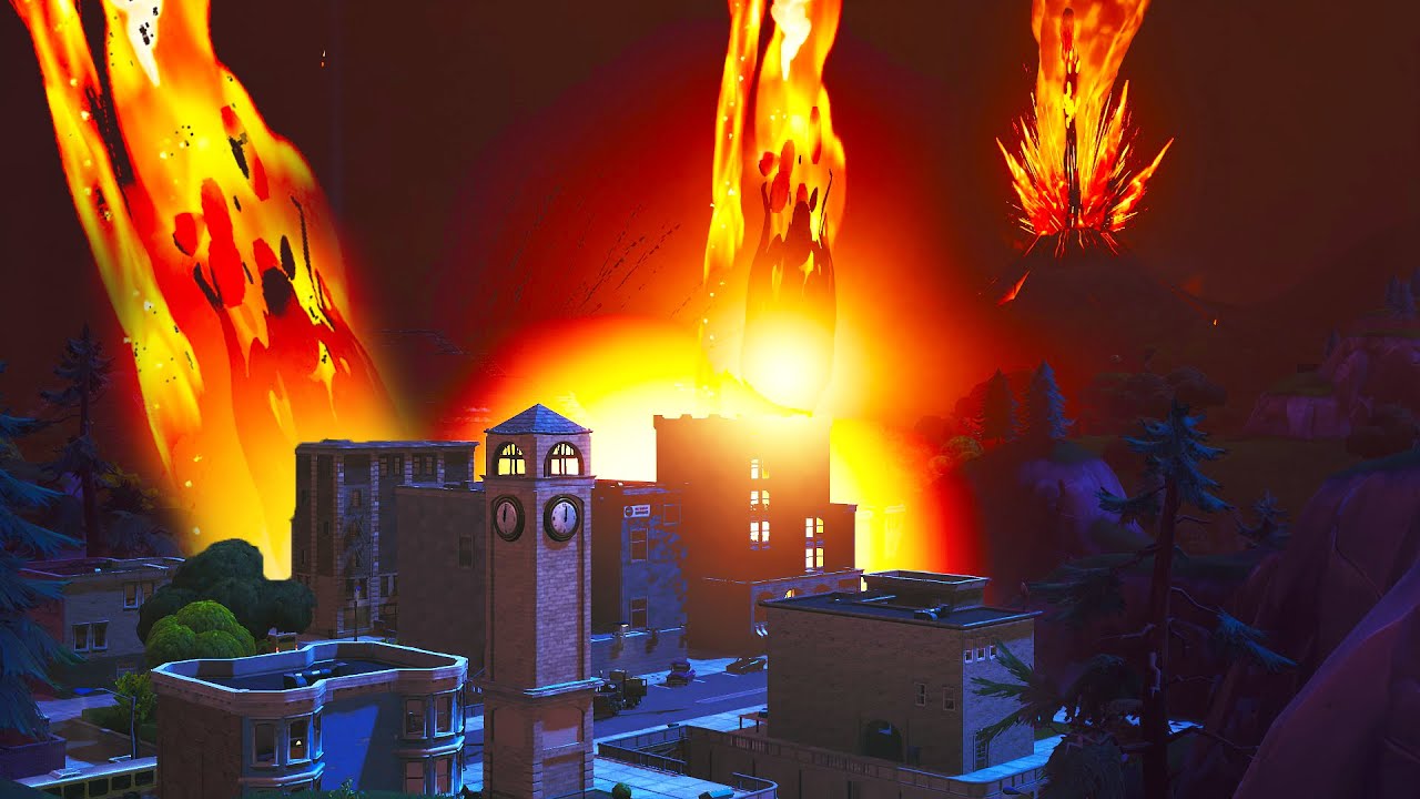 Loading into the VOLCANO EVENT in 2020... (Tilted Towers Destroyed ...