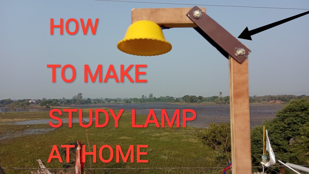 How to make study lamp at home|| How to make table lamp - YouTube