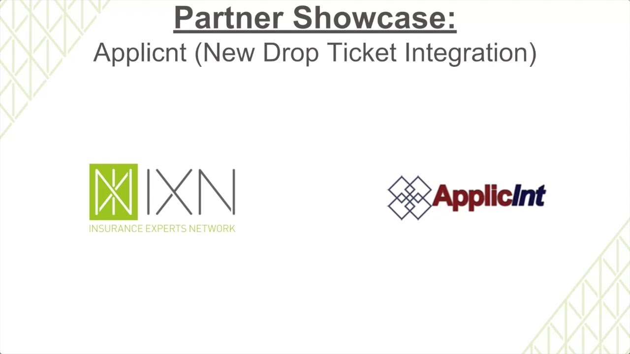 PARTNER SHOWCASE: ApplicInt & New Drop Ticket Integration - YouTube