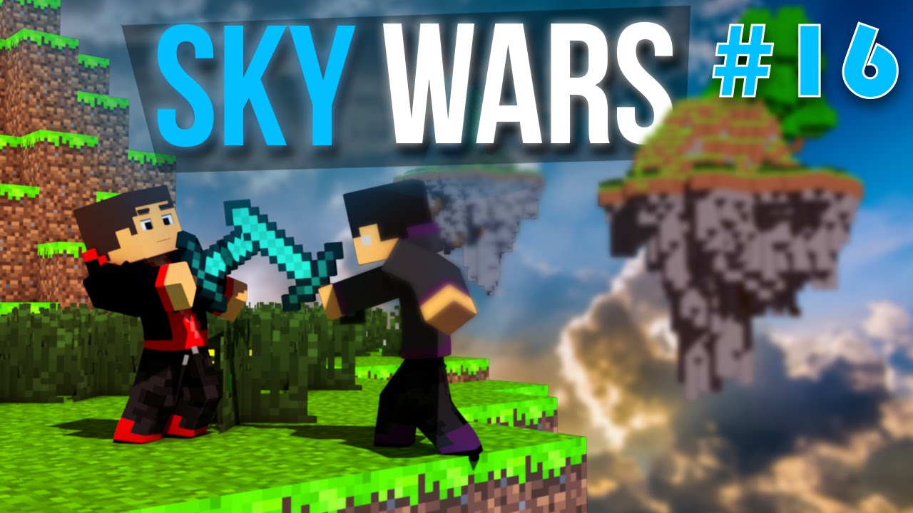Minecraft: EPIC SKY WARS! - Too Scared! (Ep. 16) - YouTube