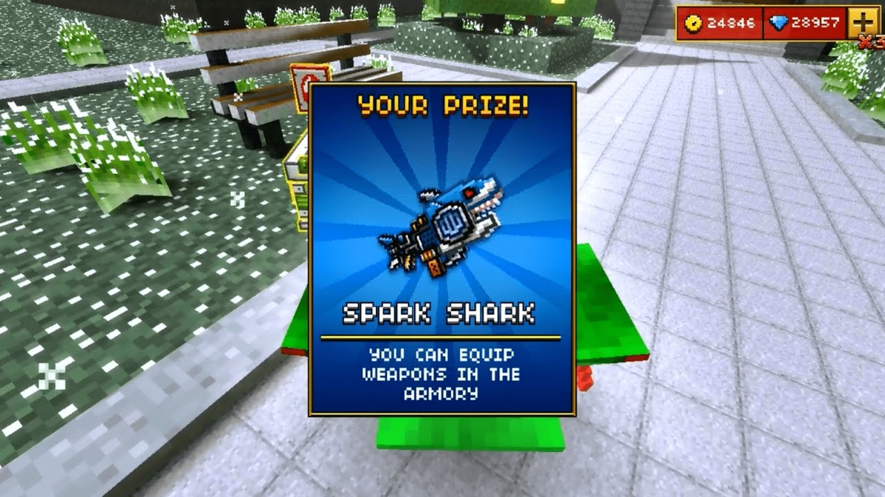 Pixel Gun 3D - How to get Spark Shark NEW Update - YouTube