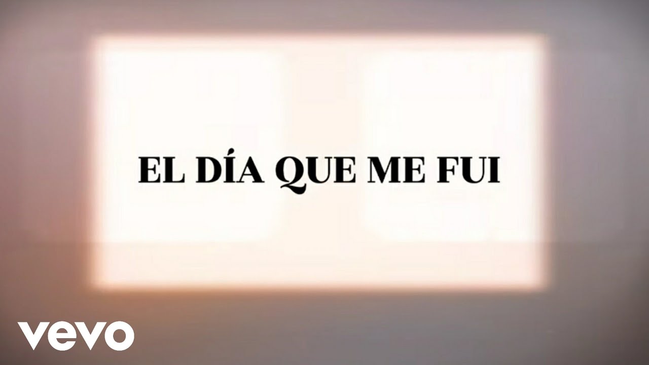 Yahir Rodríguez - El Día Que Me Fui (Oficial Lyric) - YouTube