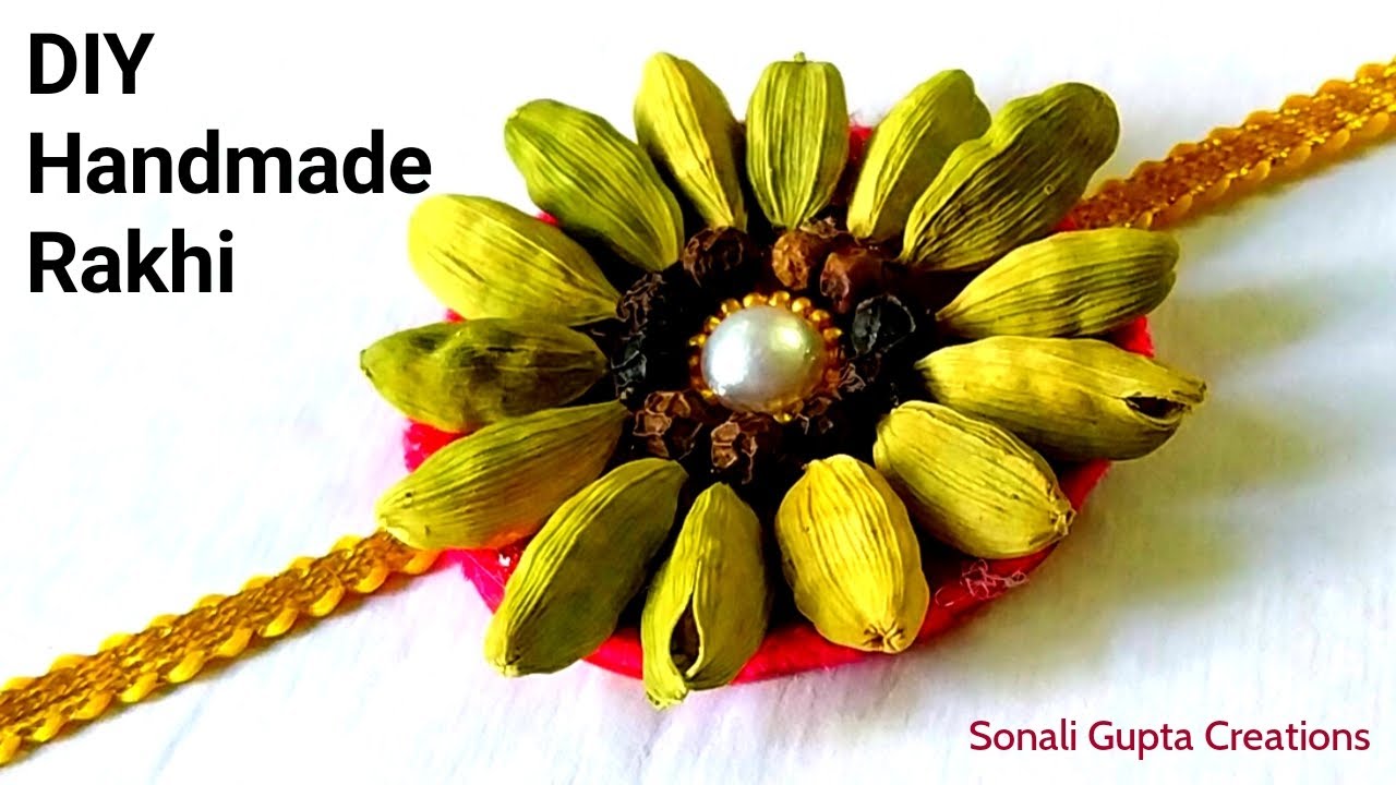 Rakhi Making Ideas At Home/Rakhi Banane Ka Tarika/Food Rakhi Making ...