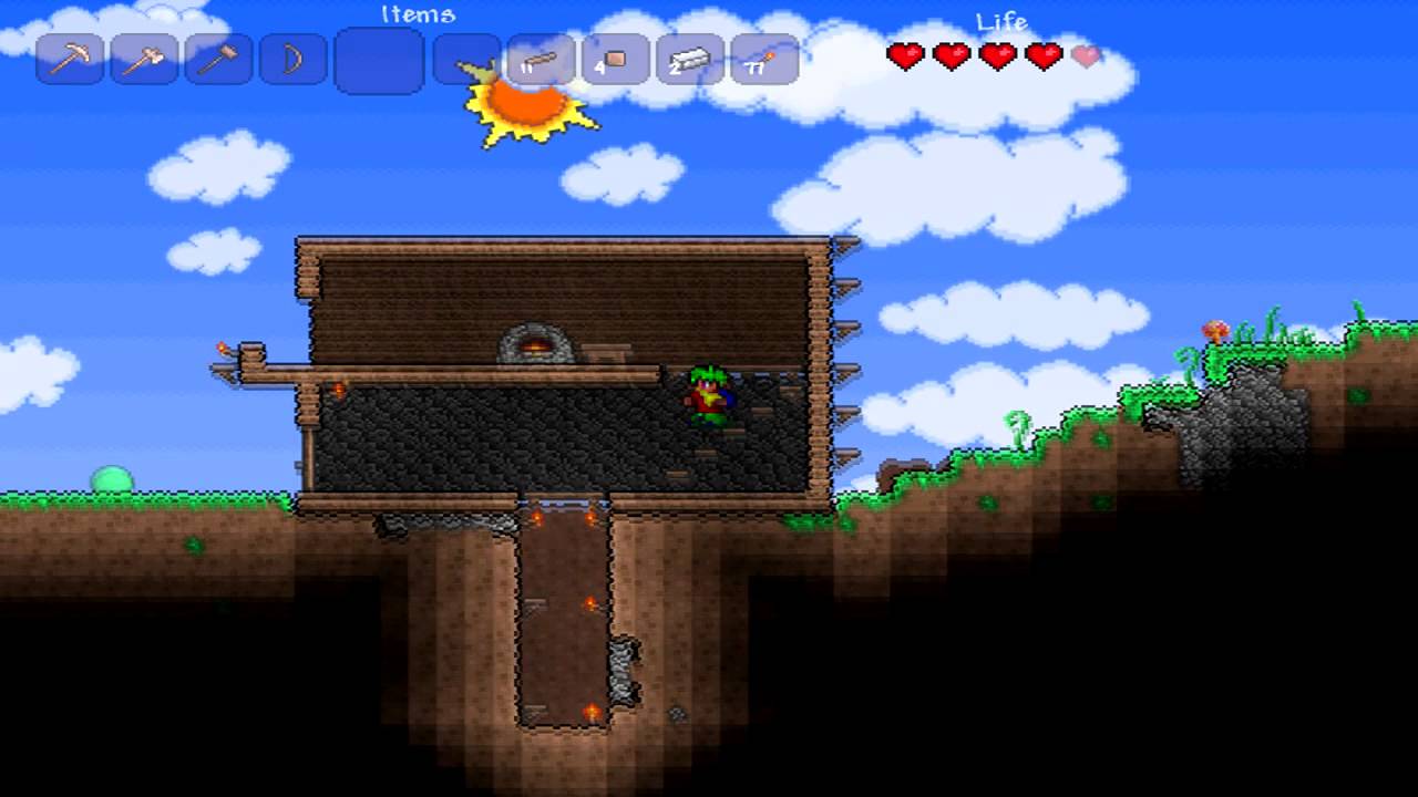 Terraria Adventures Ep. 3- Aesthetically Pleasing Stairs... - YouTube