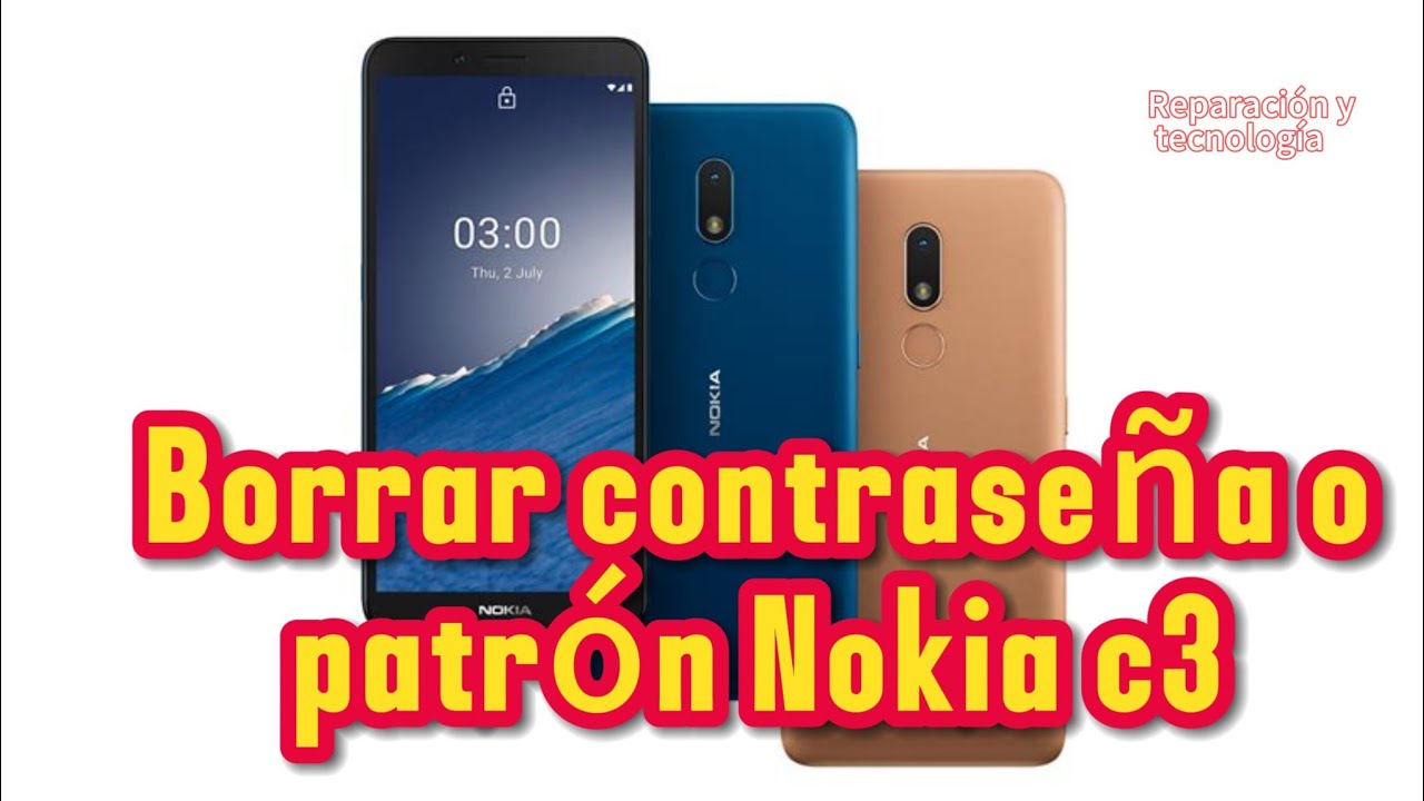 Quitar Patrón o clave Nokia c3 modelo 1298 - YouTube