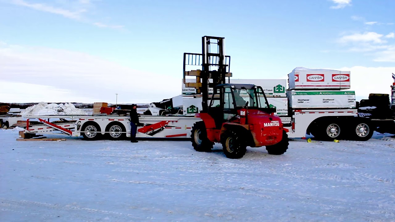 53' North American Hi-Mount Convertible Trailer: Freight Loading - YouTube