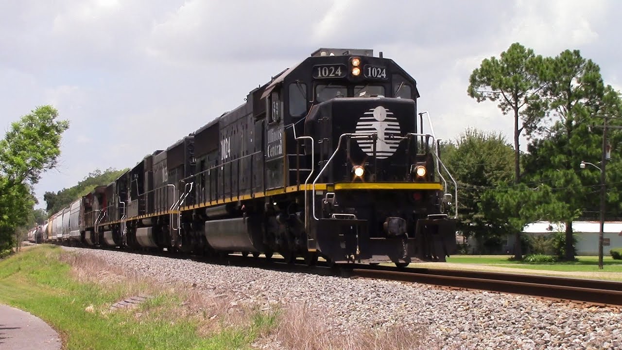 A Trio of IC SD70 "Deathstars" (7/6/17) Hester, LA HD - YouTube