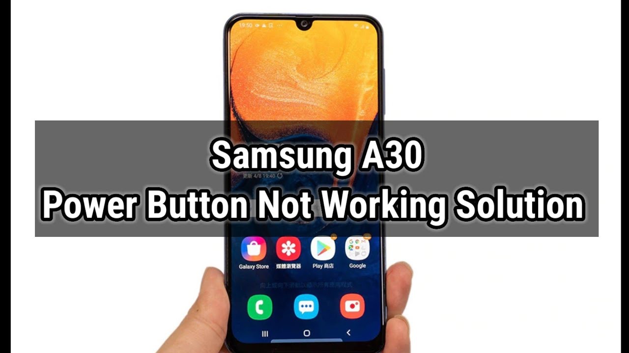 Samsung A30 Power Button Not Working Solution, How fix a30 power key ...