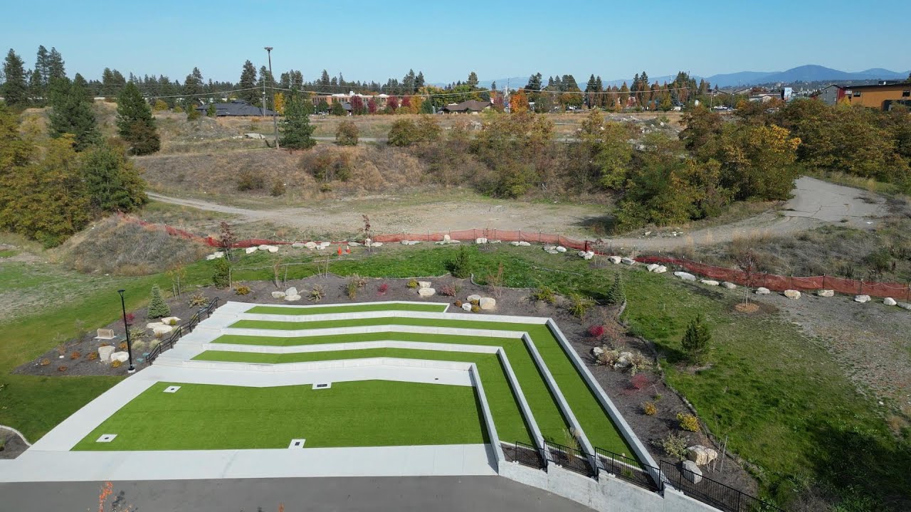 Landing Park / Spokane River Aerial - Post Falls, Idaho - YouTube