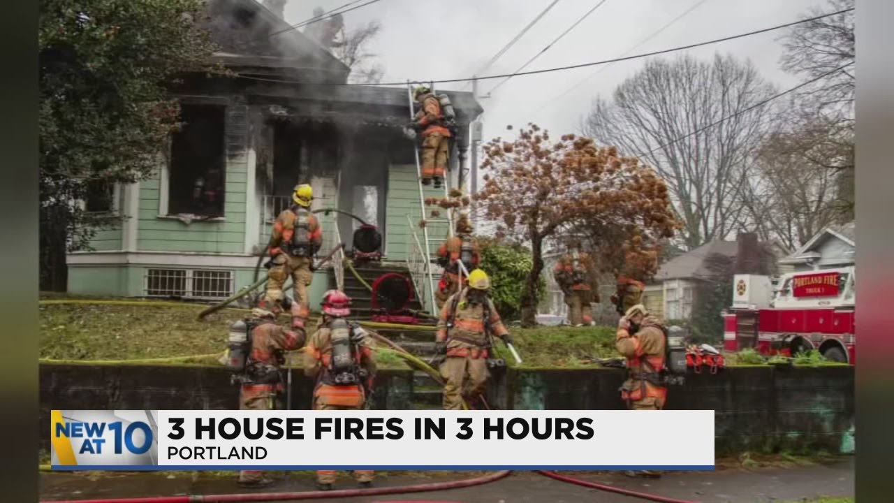 Portland Fire & Rescue battles three home fires in matter of hours ...