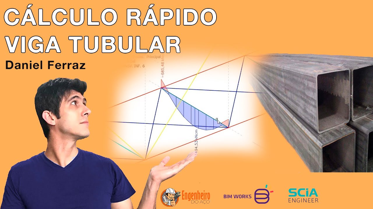 Como calcular rapidamente uma viga tubular – Pré-dimensionamento. - YouTube