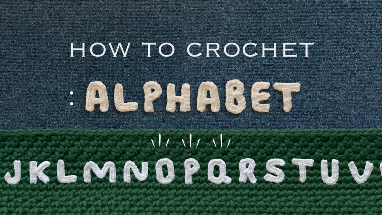 HOW TO CROCHET : ALPHABET (OPQ) - YouTube