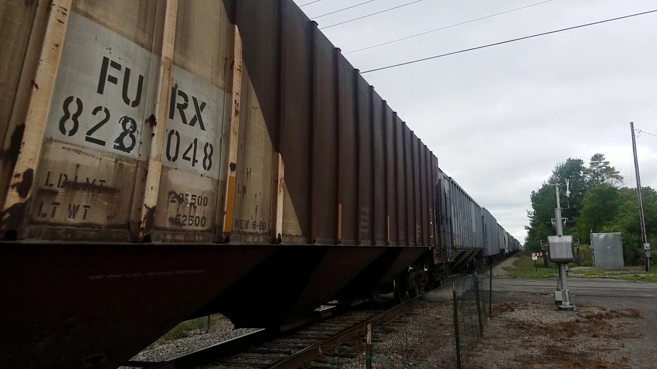 CSX Corn train Medina NY 9/11/18 - YouTube