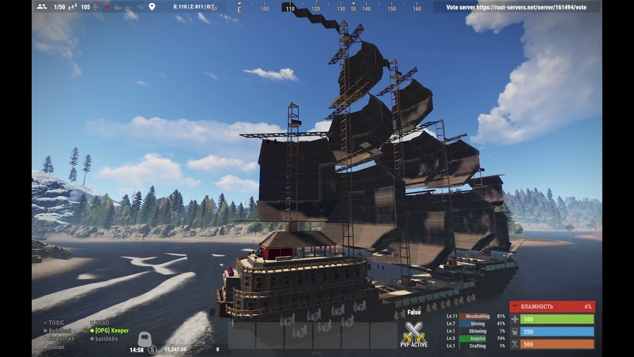 Epic battleship in Rust - made by Keeper - YouTube